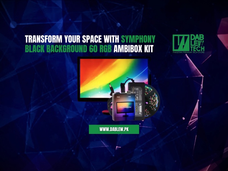 Transform Your Space with Symphony Black Background 60 RGB Ambibox Kit ...