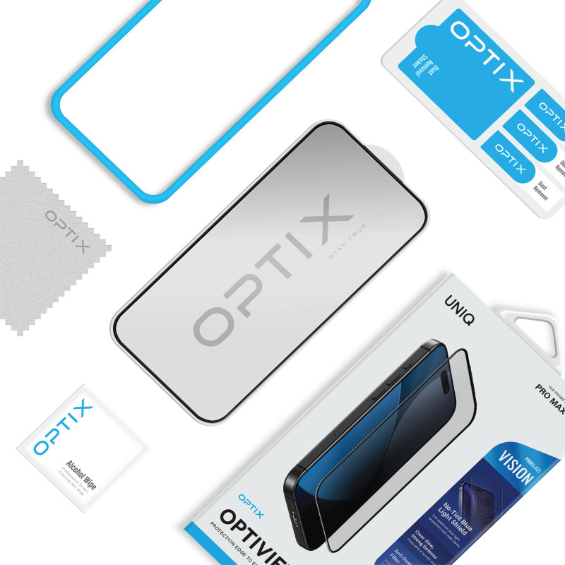 Optix Vision Optiview Glass Screen Protector for iPhone 17 Pro / 17 Pro ...